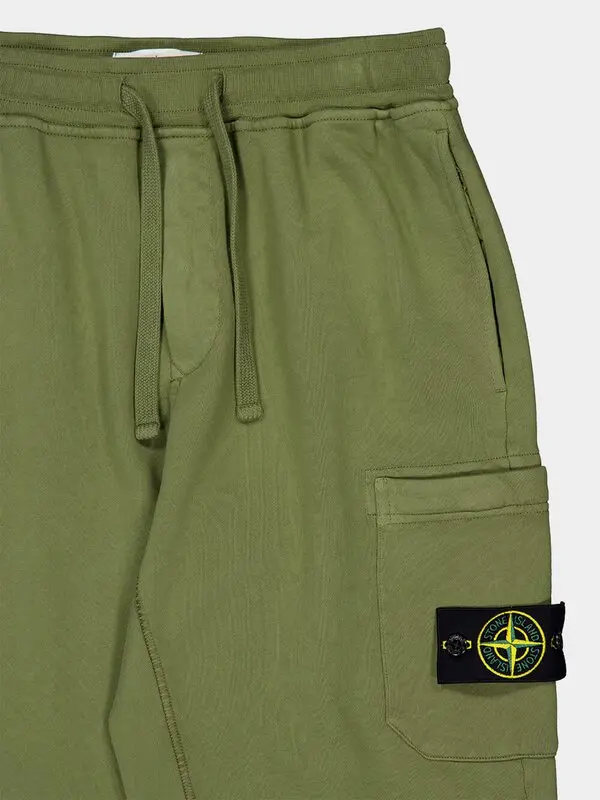 Stone Island Military Cotton Joggers - Green