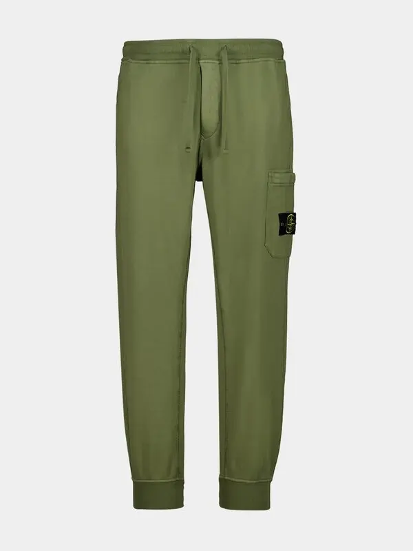 Stone Island Military Cotton Joggers - Green