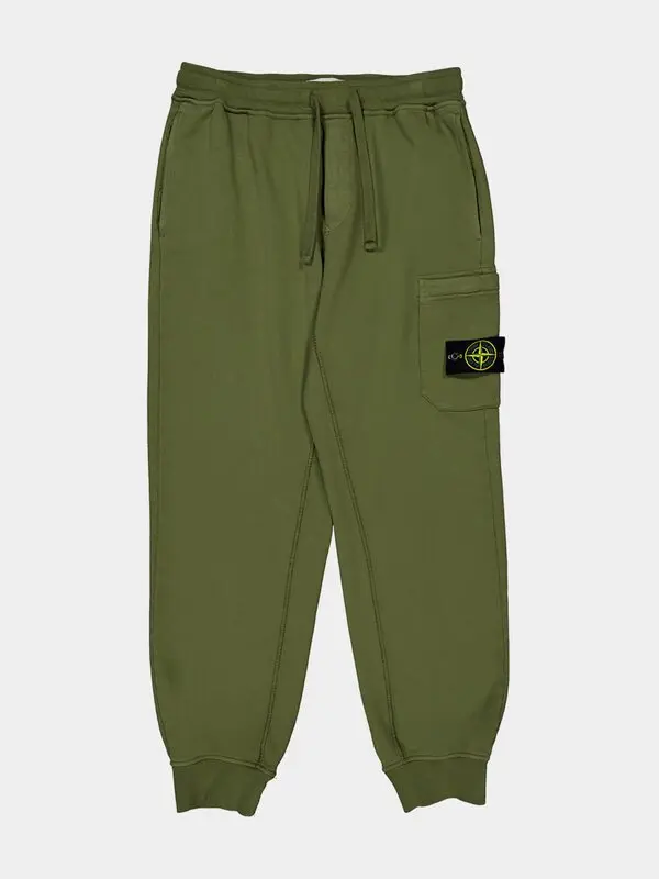 Stone Island Military Cotton Joggers - Green