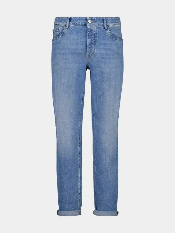 Brunello Cucinelli Light Denim Traditional Fit Jeans - Blue