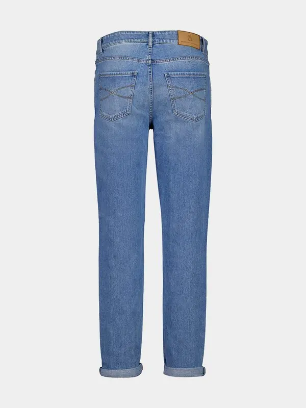 Brunello Cucinelli Light Denim Traditional Fit Jeans - Blue