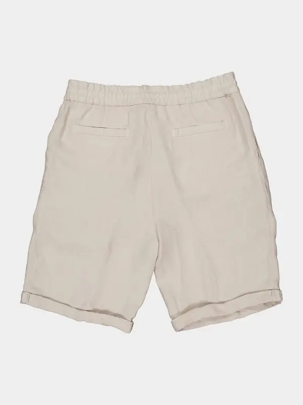 Brunello Cucinelli Jute Linen Gabardine Bermuda Shorts
