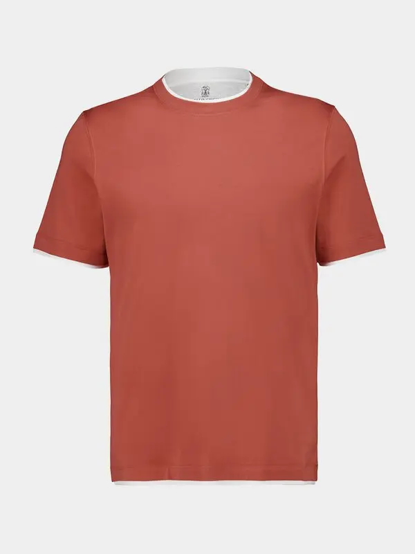 Brunello Cucinelli Medium Faux-layered T-shirt