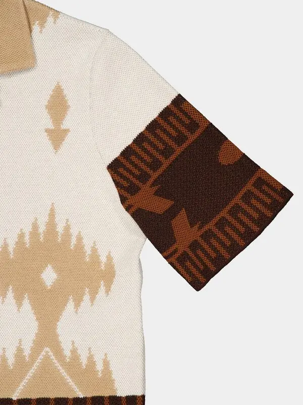 Alanui Chalk Sand Icon Piqué Cotton Shirt - Beige