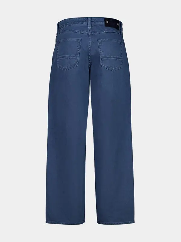 Stone Island Indigo Cotton Trousers