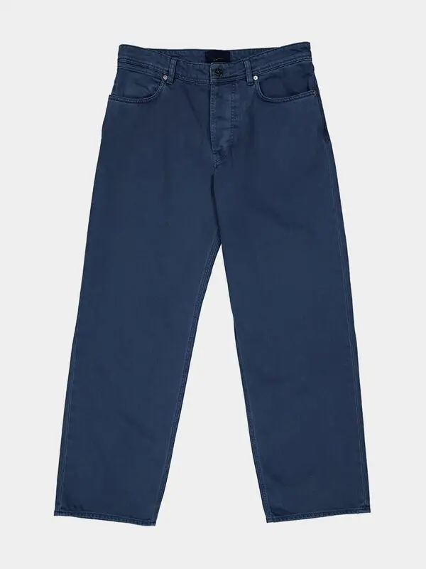 Stone Island Indigo Cotton Trousers