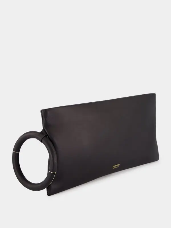 TOM FORD Nappa Aura Clutch - Black