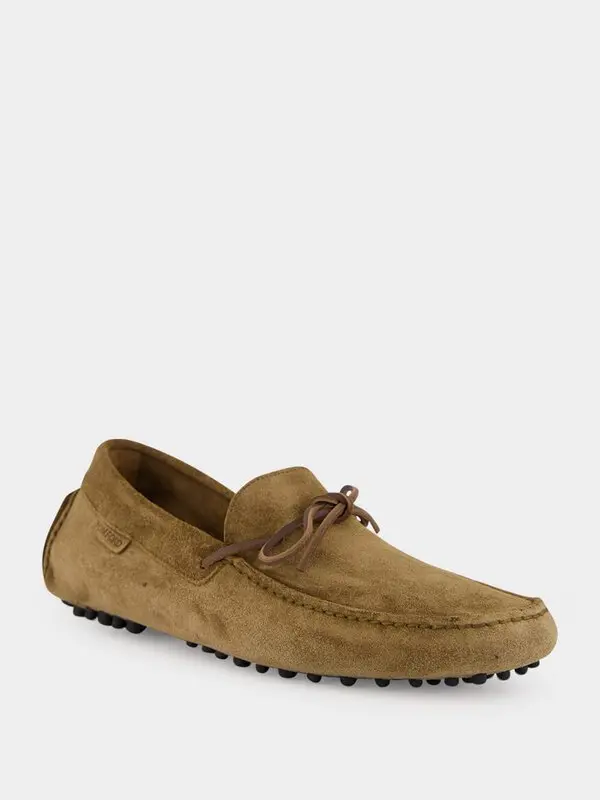 TOM FORD Suede Loafers - Brown