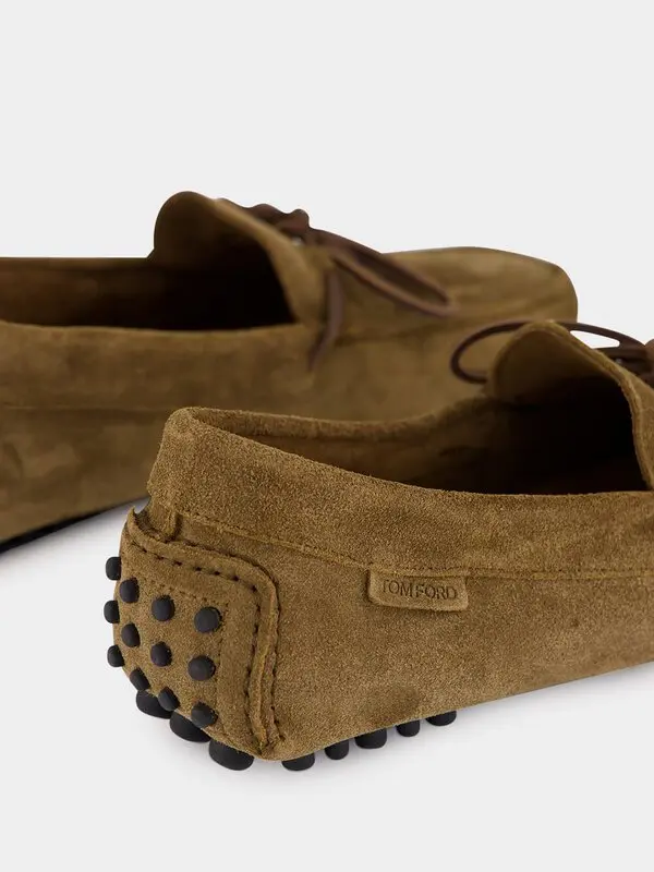 TOM FORD Suede Loafers - Brown