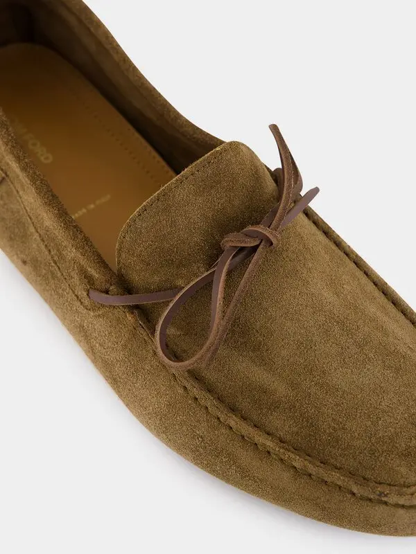 TOM FORD Suede Loafers - Brown