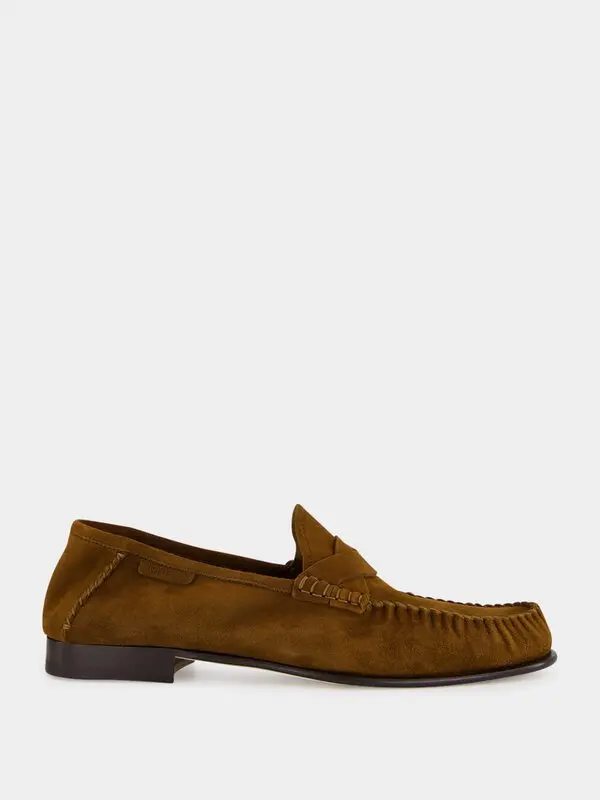TOM FORD Leather Loafers - Burgundy