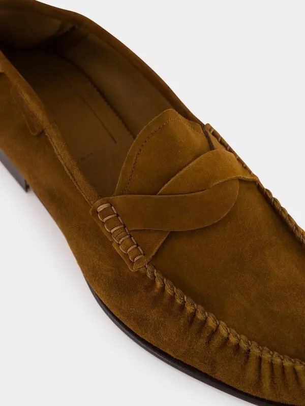 TOM FORD Leather Loafers - Burgundy