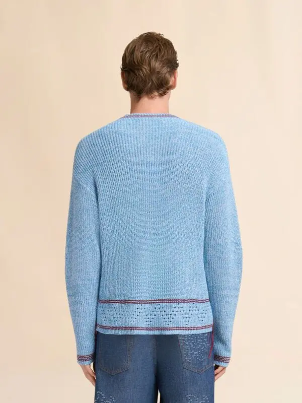 Marni Celeste Mouliné Cotton Sweater
