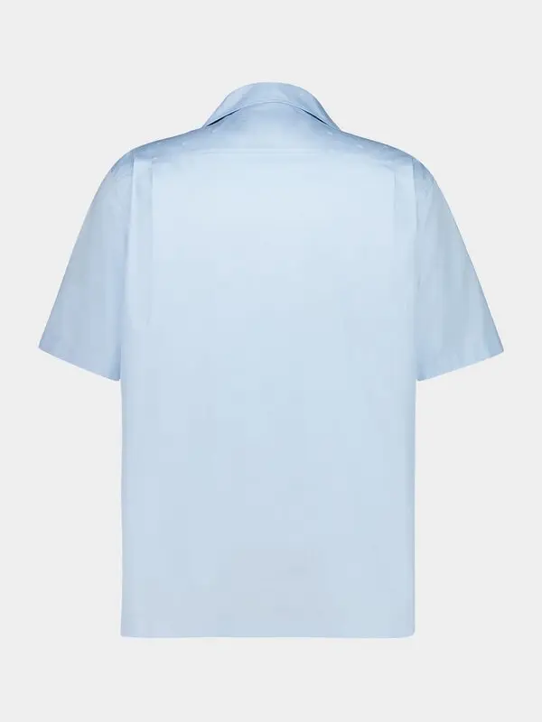 Dolce & Gabbana Light Short-sleeve Cotton Shirt - Blue