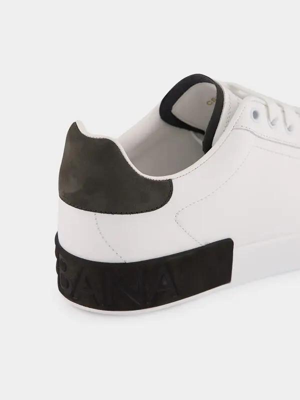 Dolce & Gabbana Portofino Calfskin Sneakers - Black