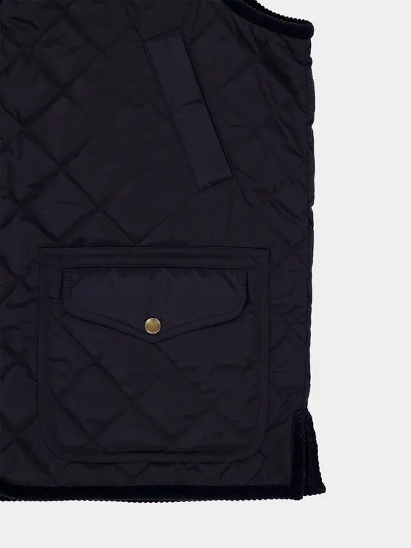 Valentino Garavani Quilted Sleeveless Vest With Embroidered Patch