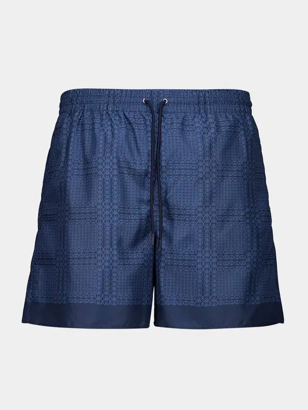 Gucci Technical Poplin Swim Shorts - Blue