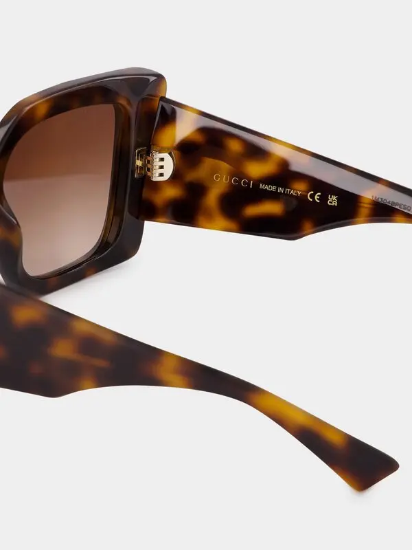 Gucci Tortoiseshell Cat-eye Sunglasses