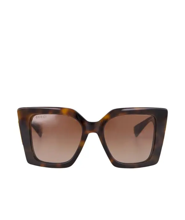 Gucci Tortoiseshell Cat-eye Sunglasses - Brown