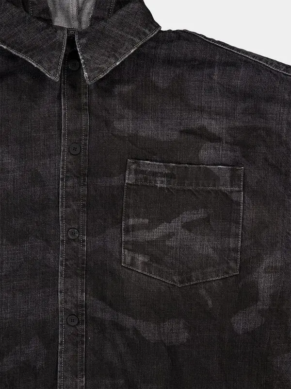 Balenciaga Cotton Shirt Parka - Black