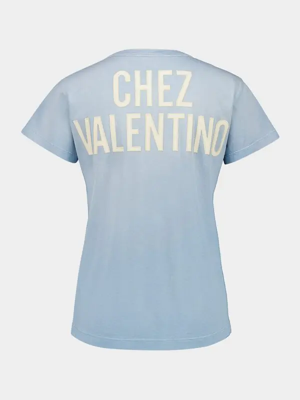 Valentino Garavani Cotton Jersey T-shirt - Blue