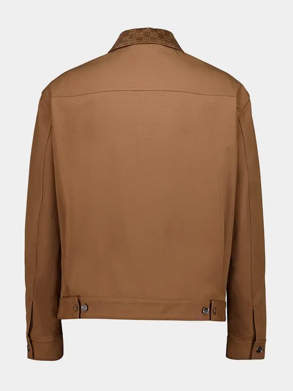 Gucci Cotton Jacket With Gg Monogram