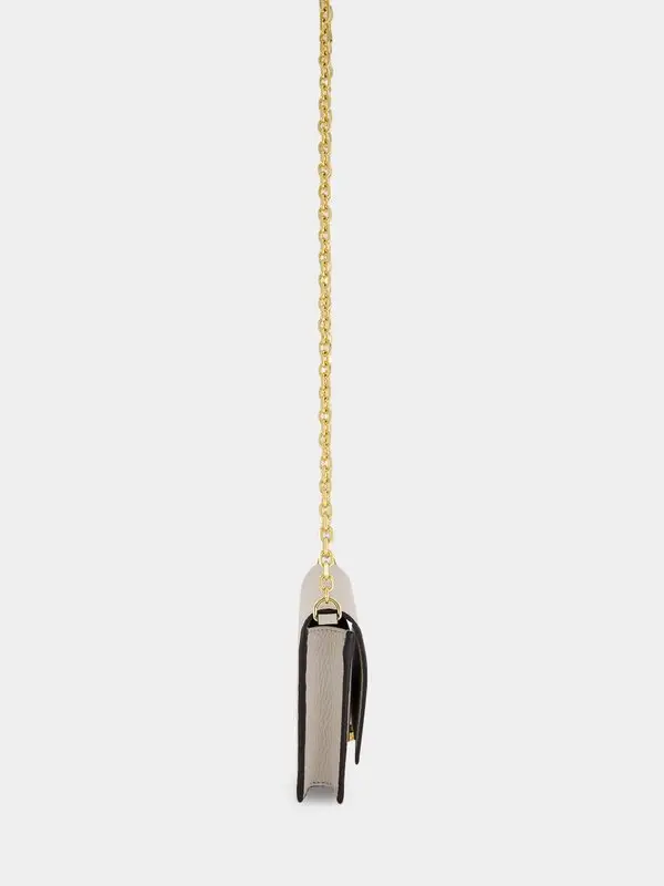 Gucci Sphinx Calfskin Wallet With Removable Chain - Beige