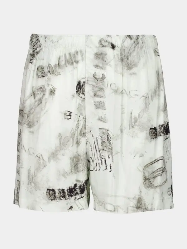 Balenciaga Pyjama Shorts - Grey