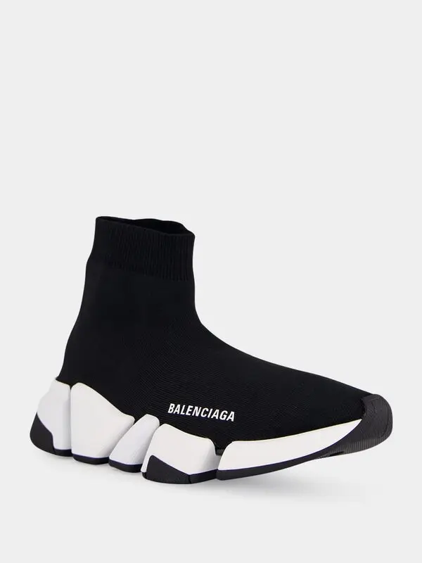 Balenciaga Speed 2.0 Knit Sneakers - Black