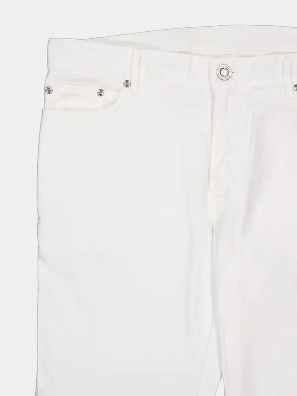 120% Lino Slim-fit Linen-blend Five-pocket Pants