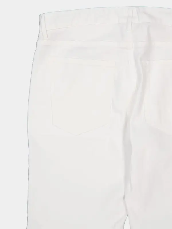 120% Lino Slim-fit Linen-blend Five-pocket Pants