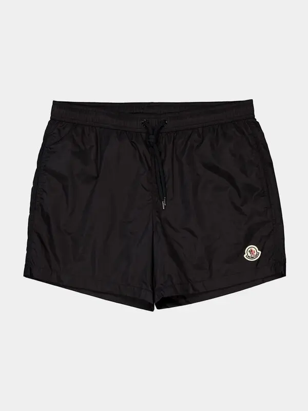 Moncler Nylon Swim Shorts - Black