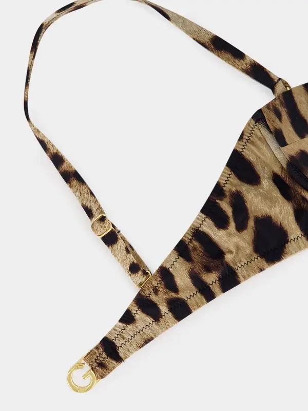 Dolce & Gabbana Leopard-print Balconette Bikini Top - Animal Print
