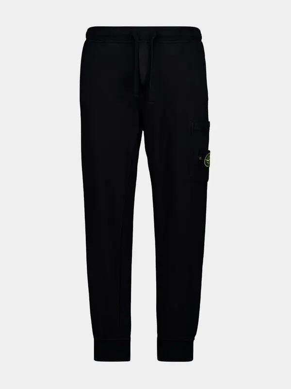 Stone Island Cotton Joggers - Black