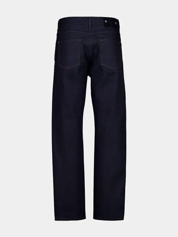 Stone Island Raw Cotton Denim Trousers - Blue