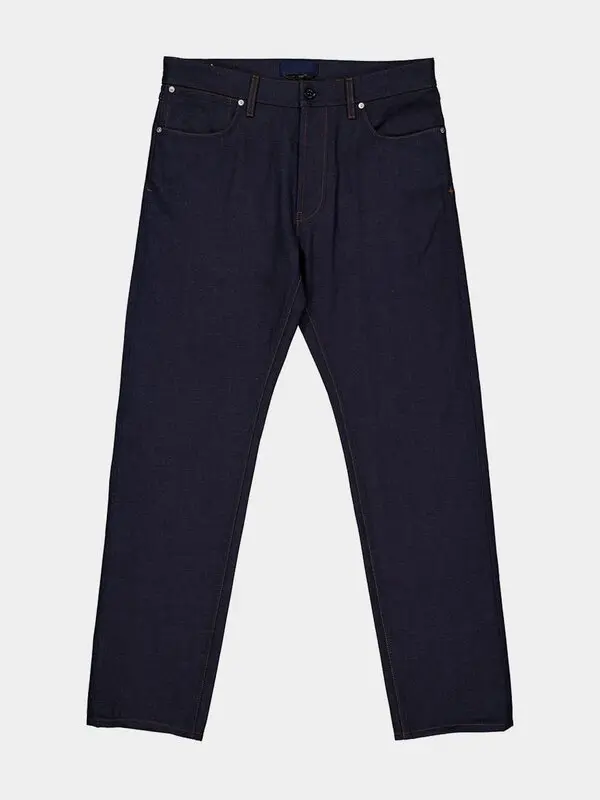 Stone Island Raw Cotton Denim Trousers - Blue