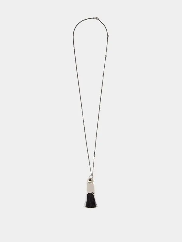 LEMAIRE Brush Pendant Necklace - Silver
