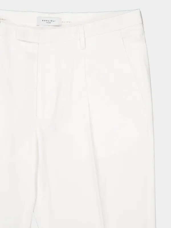 Boglioli Cotton Straight Fit Trousers