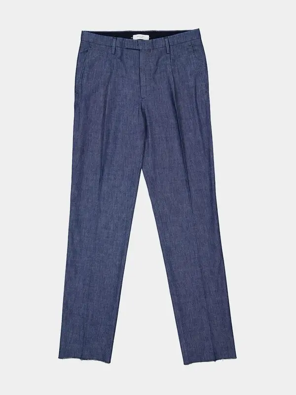 Boglioli Straight Fit Cotton Trousers