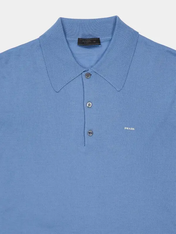 Prada Superfine Wool Polo Shirt
