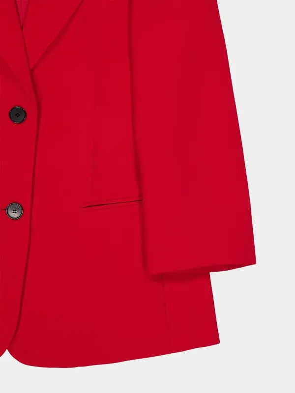 Givenchy Dark Crepe Cady Single-breasted Jacket - Red