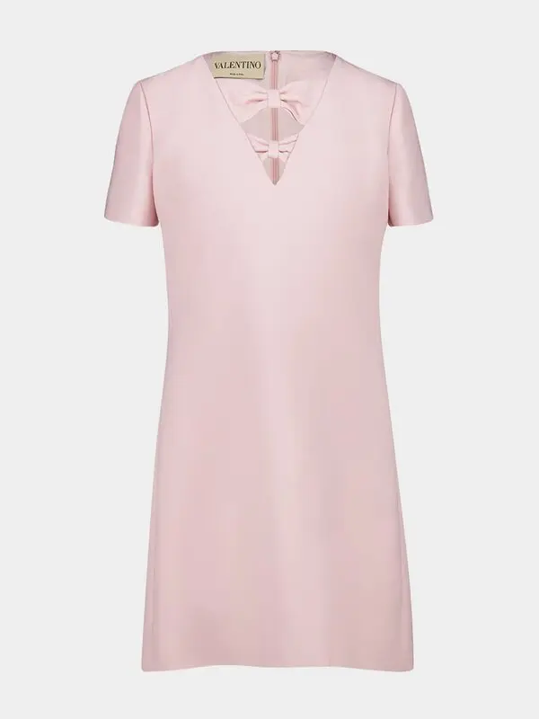 Valentino Garavani Mini Virgin Wool Dress - Pink