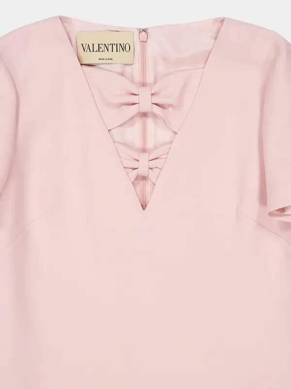 Valentino Garavani Mini Virgin Wool Dress - Pink
