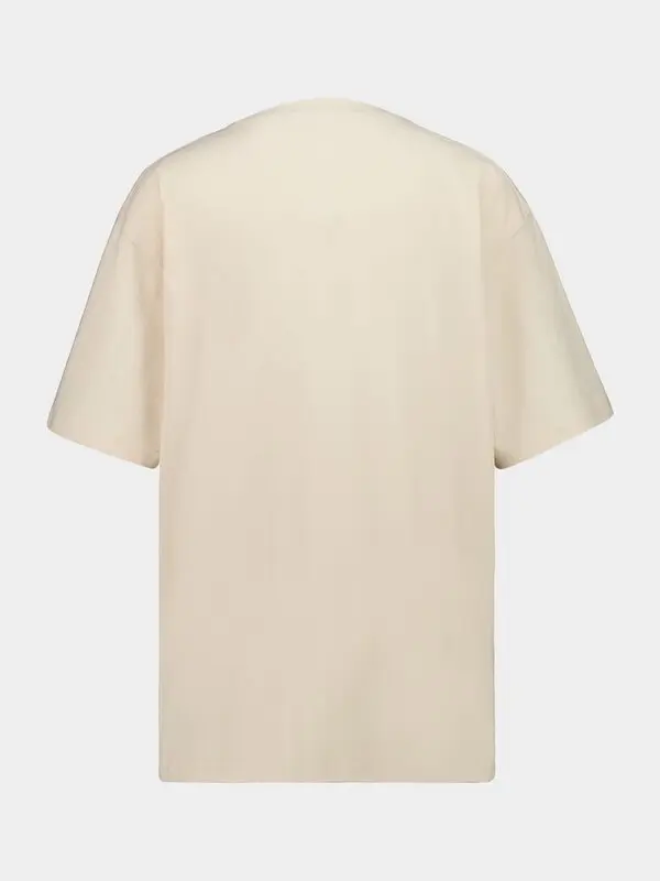 Valentino Garavani Embroidered Cotton T-shirt - Beige