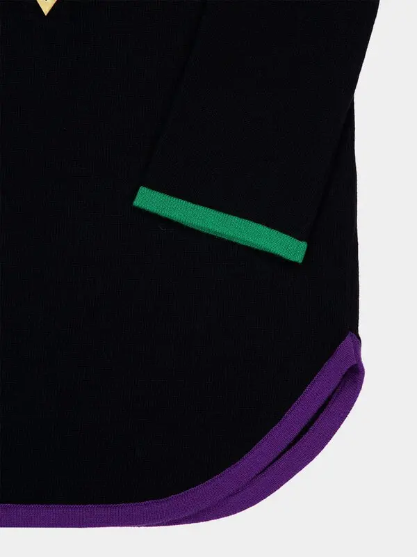 Valentino Garavani Long-sleeve Wool Top With V Detail