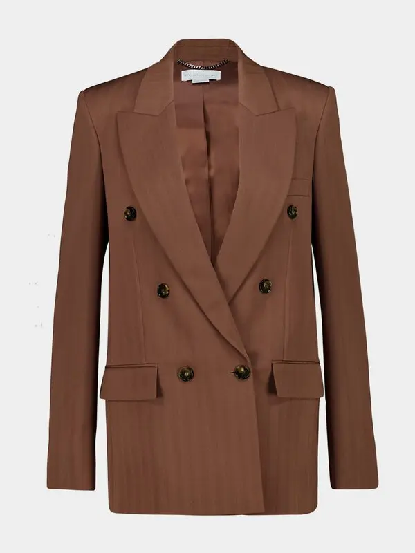 Stella McCartney Sienna Oversized Blazer - Brown