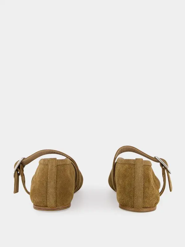 Le Monde Beryl Taupe Stella Suede Slipper - Brown
