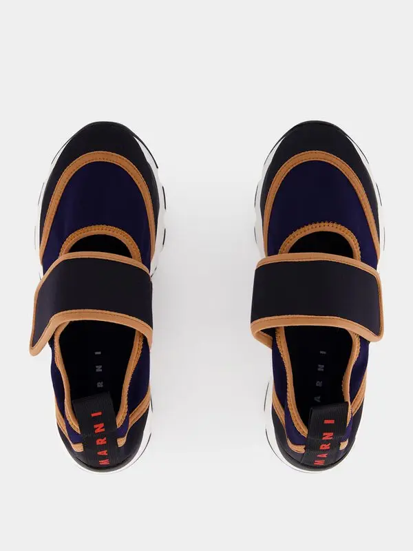 Marni Mary Jane Running Sneakers - Blue