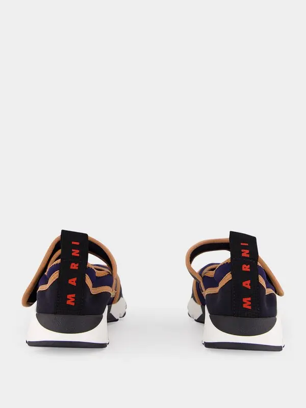 Marni Mary Jane Running Sneakers - Blue