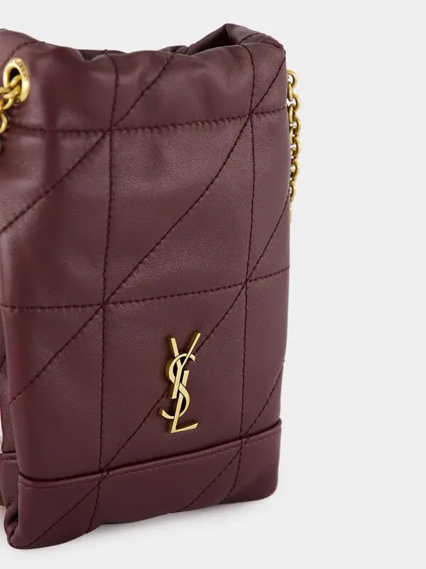 Saint Laurent Small Jamie Pouch - Burgundy